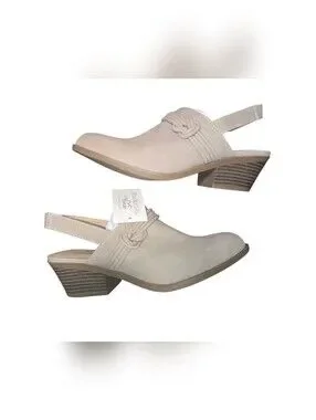 Kim Rogers | Shoes | Kim Rogers Sling Back Heel Clog Nwt Size 9 Beige ...